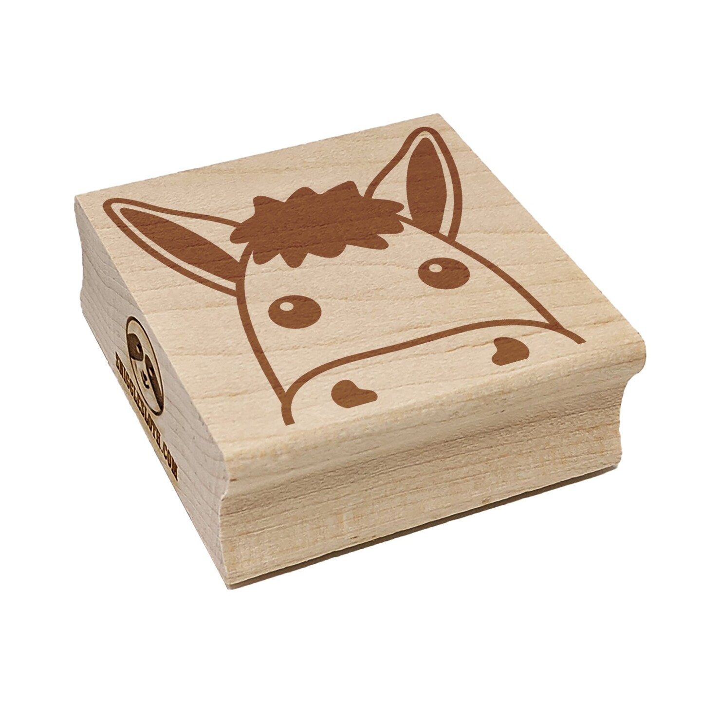 Peeking Donkey Square Rubber Stamp for Stamping Crafting | Michaels