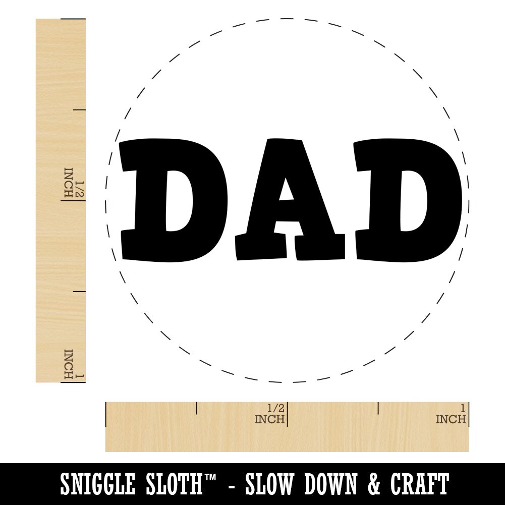 Dad Fun Text Rubber Stamp for Stamping Crafting Planners | Michaels