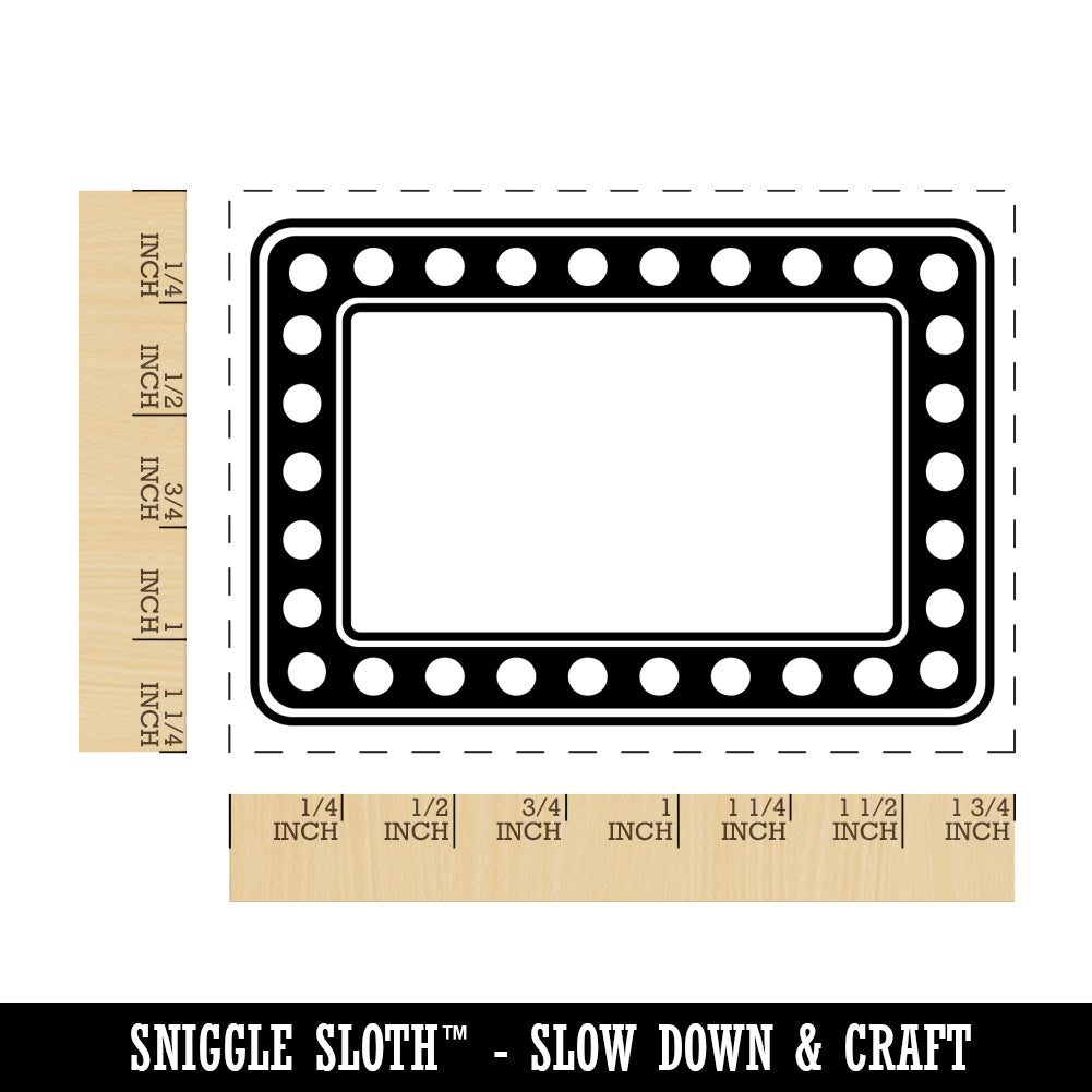 Marquee Border Rectangle Rubber Stamp for Stamping Crafting | Michaels