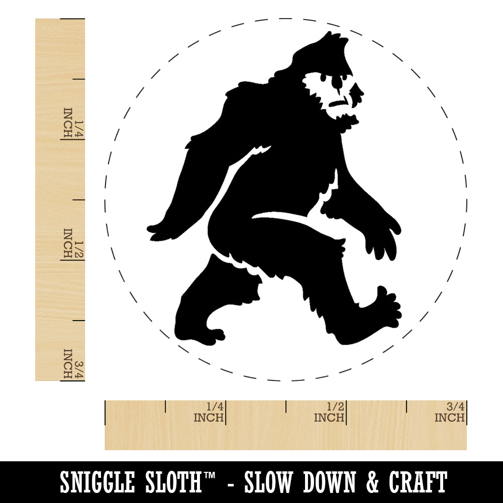 Bigfoot Sasquatch Mythical Creature Cryptid Walking Rubber Stamp for ...