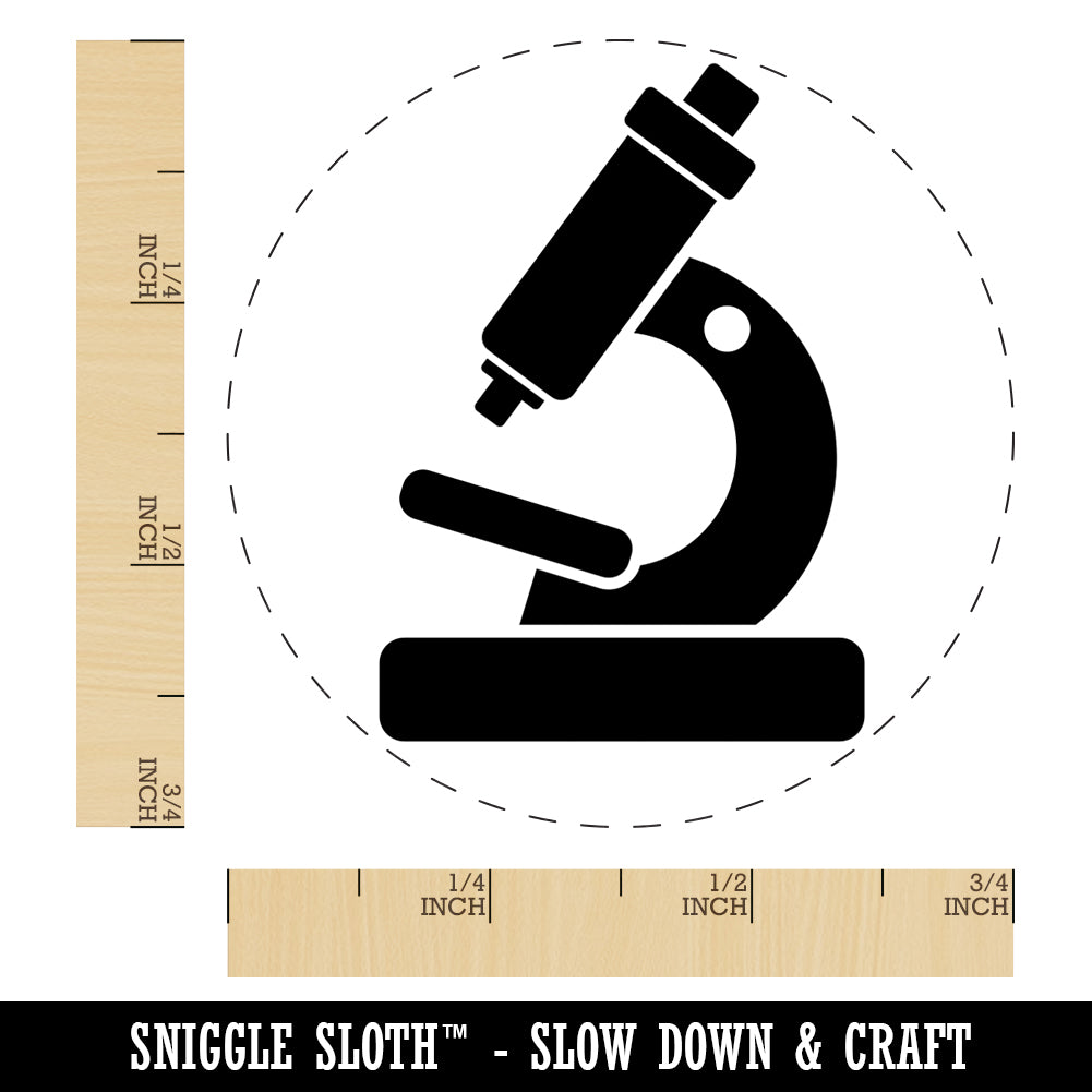 Microscope Biology Science Rubber Stamp for Stamping Crafting Planners ...