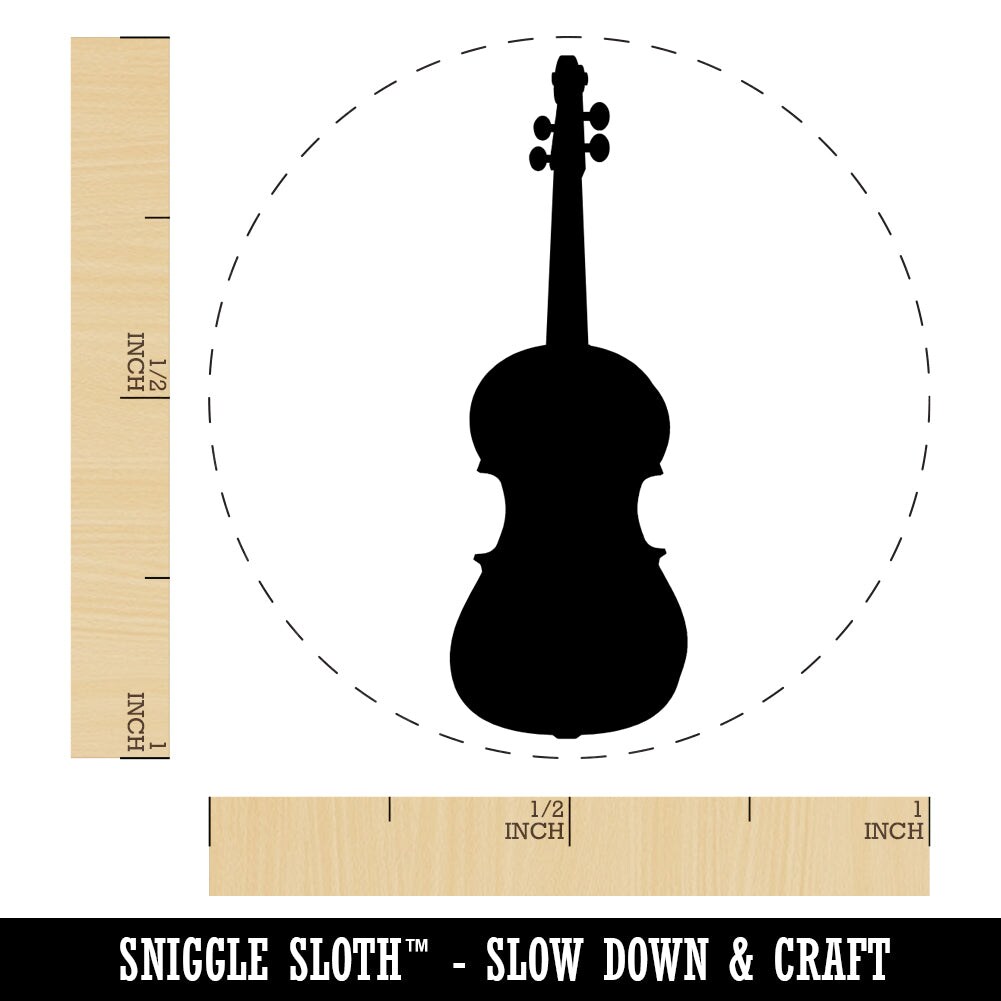 Violin Music Instrument Silhouette Rubber Stamp for Stamping Crafting ...