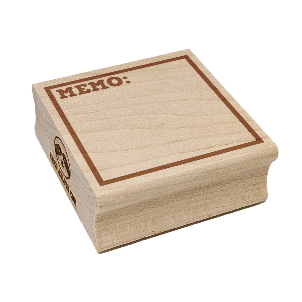 Memo Note Blank Journaling Square Rubber Stamp for Stamping Crafting ...