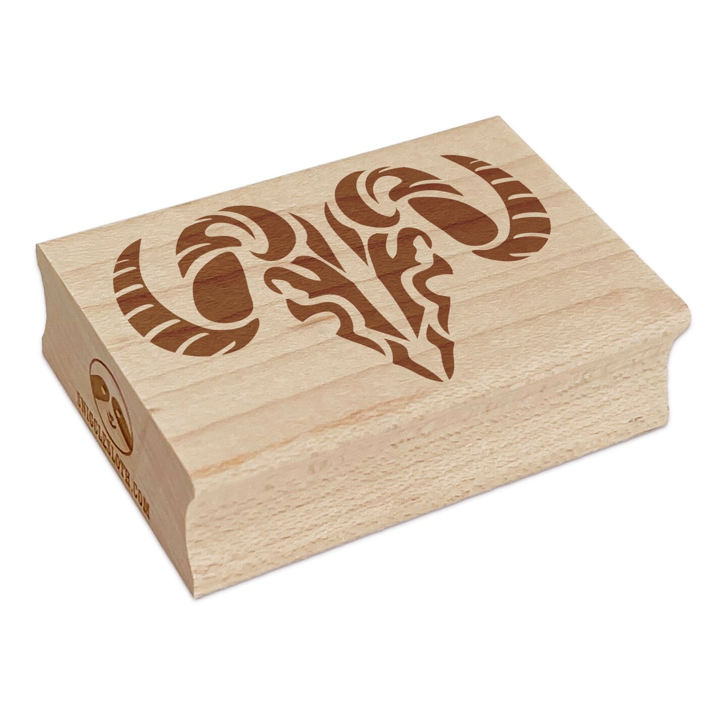 Tribal Ram Skull Rectangle Rubber Stamp for Stamping Crafting | Michaels