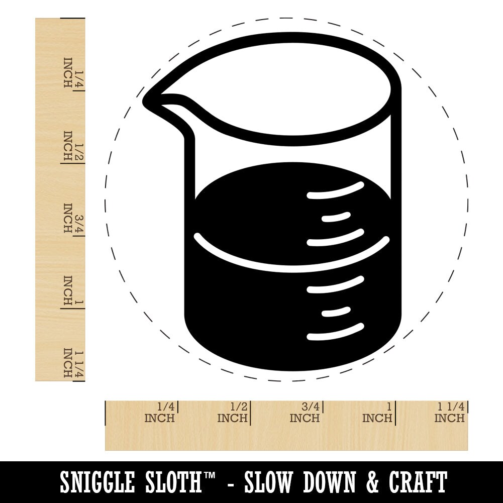 Glass Beaker Chemistry Science Rubber Stamp for Stamping Crafting ...