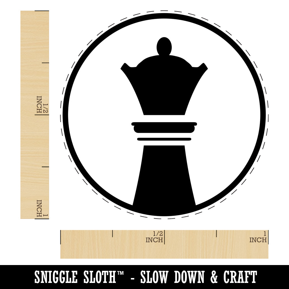 Chess Piece Black Queen Rubber Stamp for Stamping Crafting Planners ...