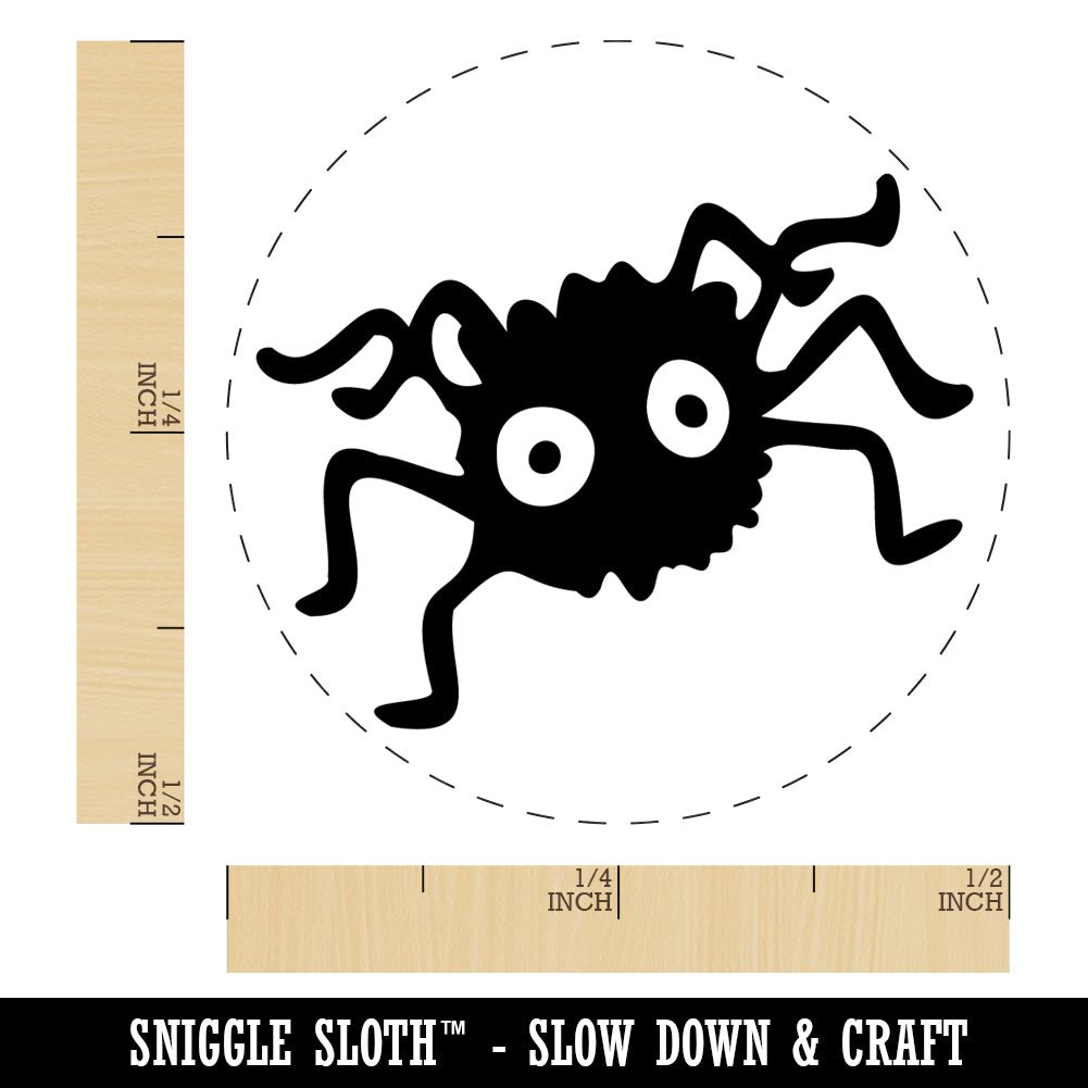 Fuzzy Cartoon Bug Spider Rubber Stamp for Stamping Crafting Planners ...
