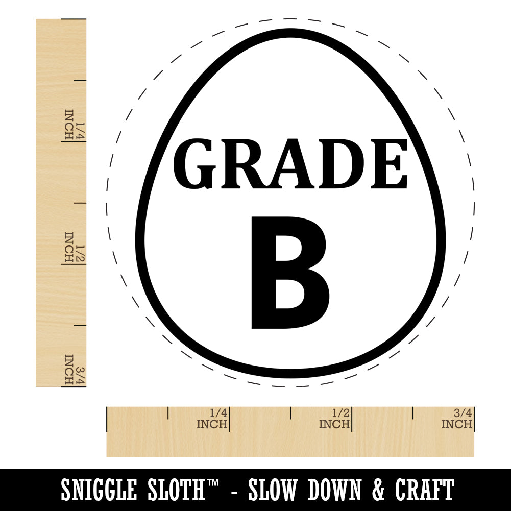 GRADE B Egg Quality Chicken Egg Rubber Stamp | Michaels