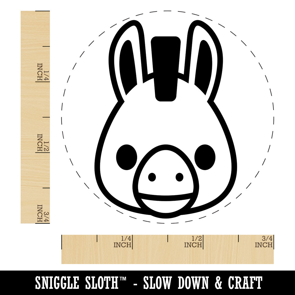 Witty Donkey Mule Head Rubber Stamp for Stamping Crafting Planners ...