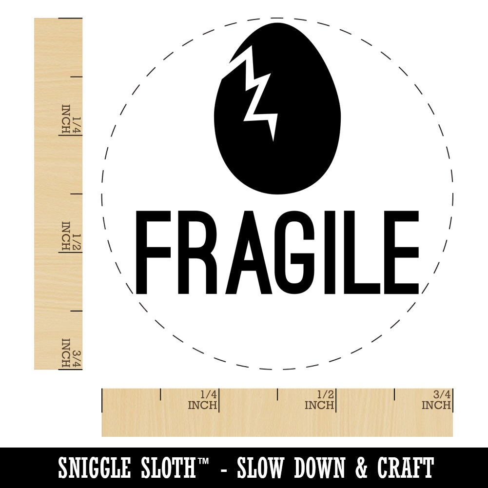 Fragile Egg Cracked Broken Chicken Egg Rubber Stamp | Michaels