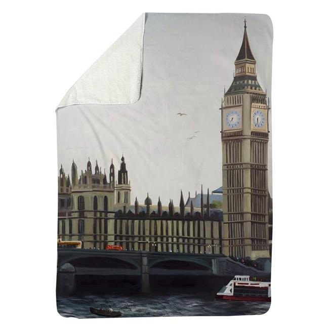 Begin Home Decor 5545-6080-CI259 60 x 80 in. Big Ben Clock Elizabeth ...