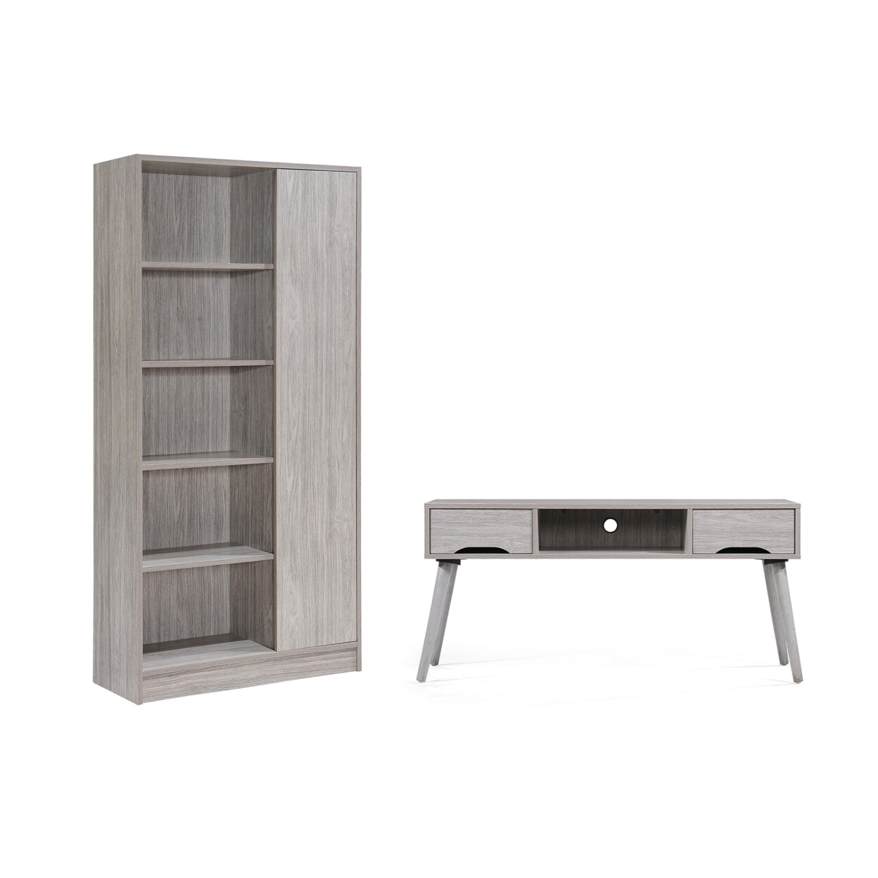 GDFStudio Maxine Mid Century 2 Piece Entertainment Center Set | Michaels