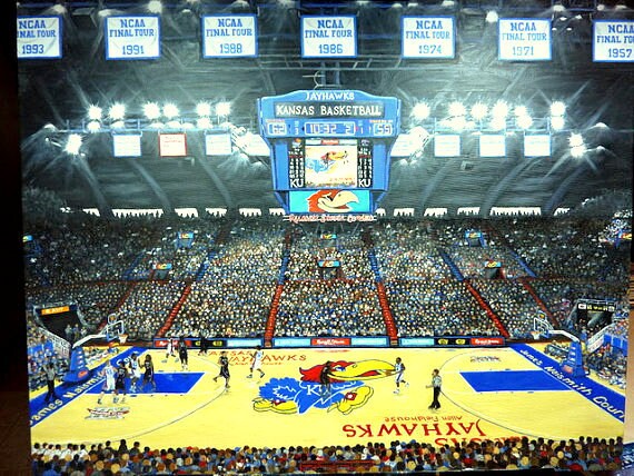 KU basketball limited edition print | MakerPlace by Michaels