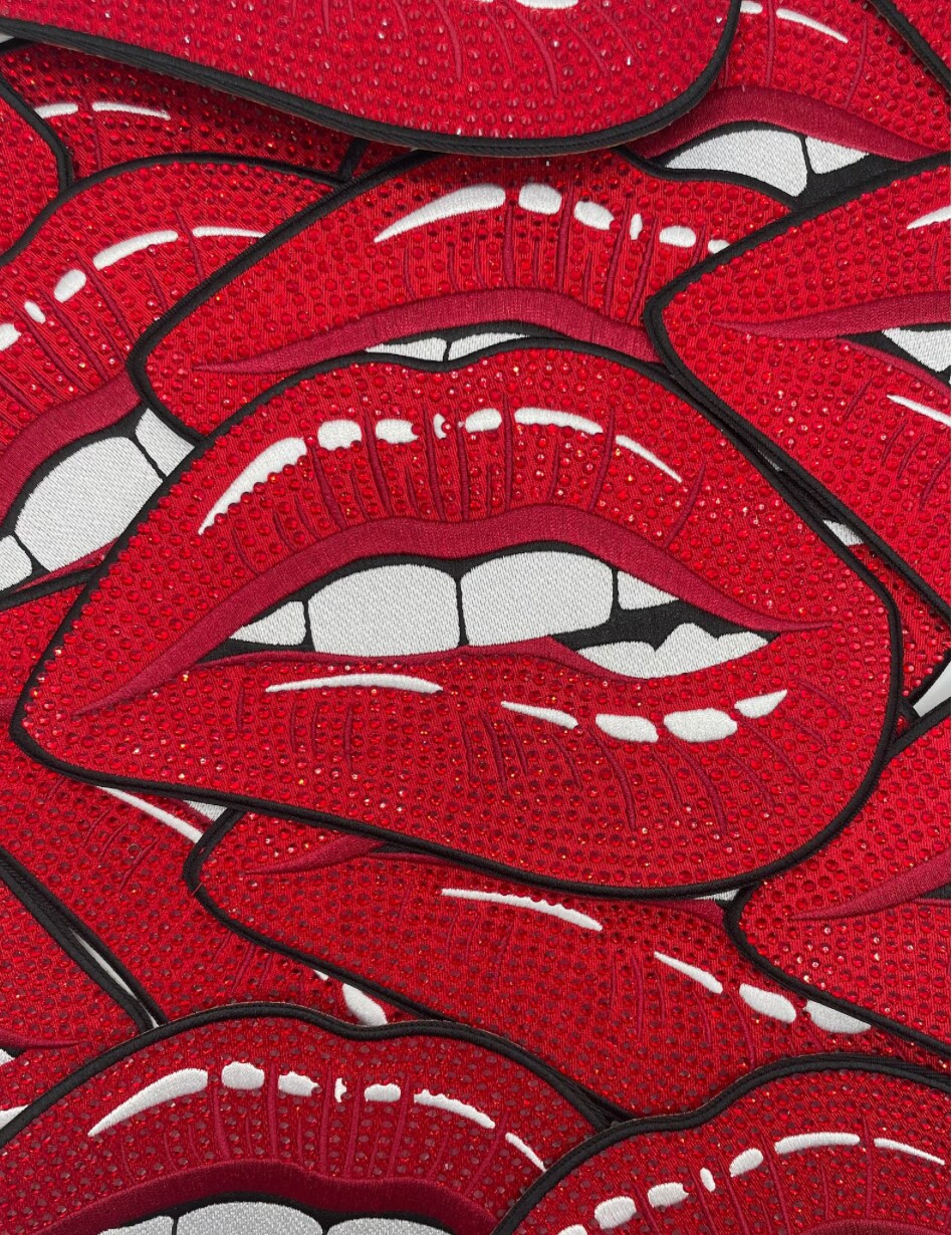 Rhinestone Red Lip Patch | Michaels