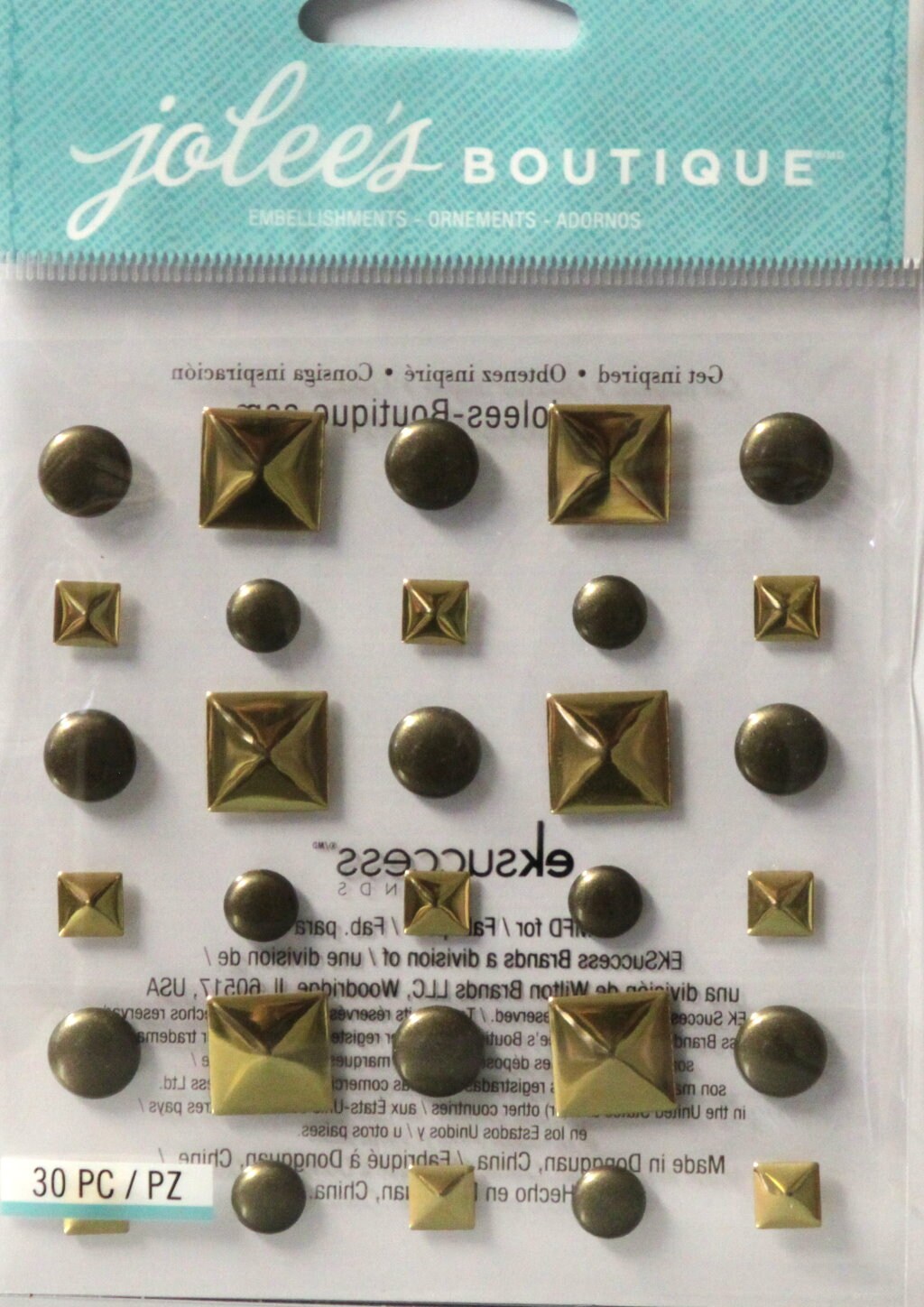 Jolee's Boutique Gold And Bronze Studs Adhesive Dimensional Stickers ...
