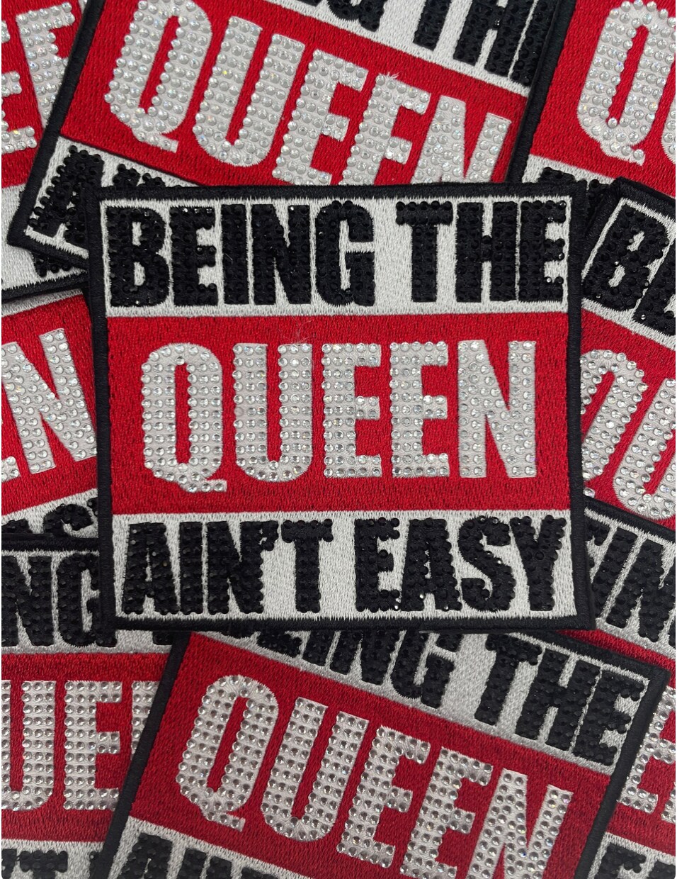 Being the Queen rhinestone patch | Michaels