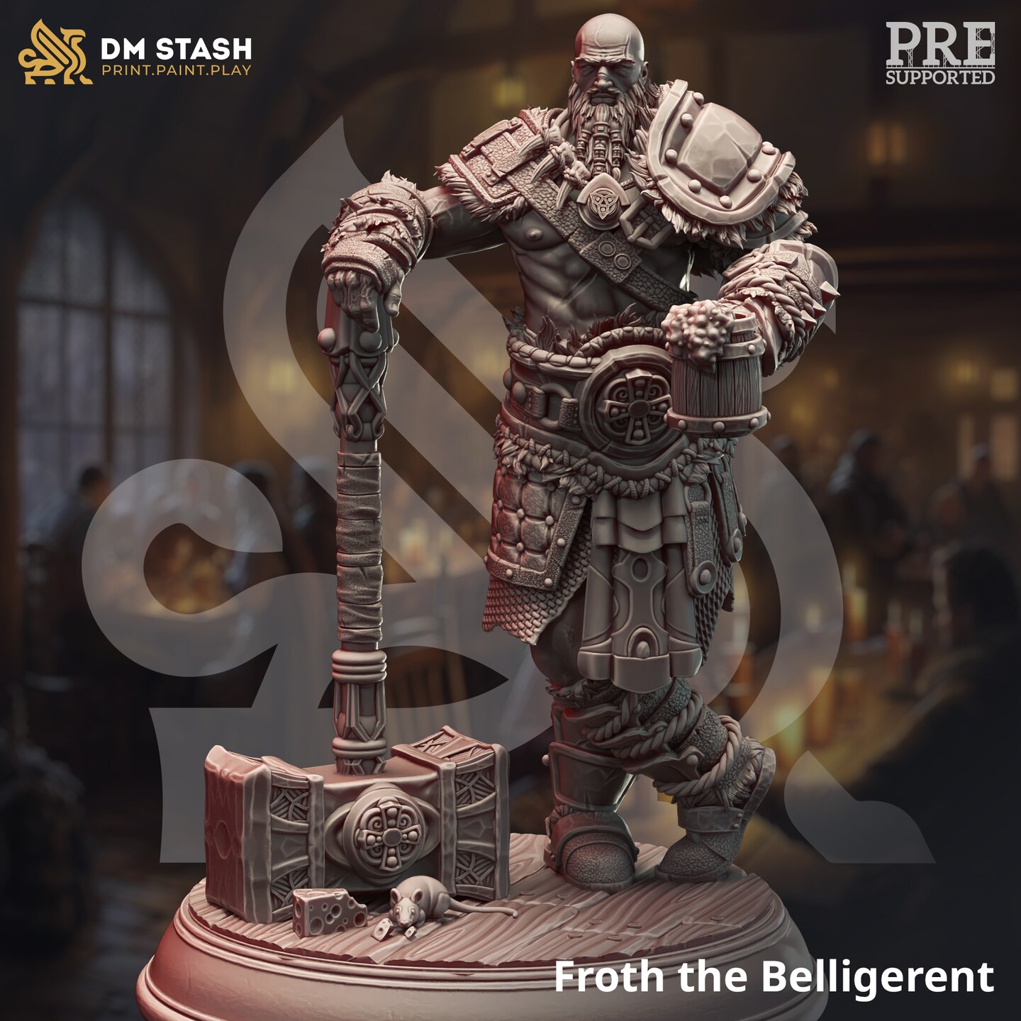 Froth the Belligerent from DM Stash's Orc Incursion set. Total height ...