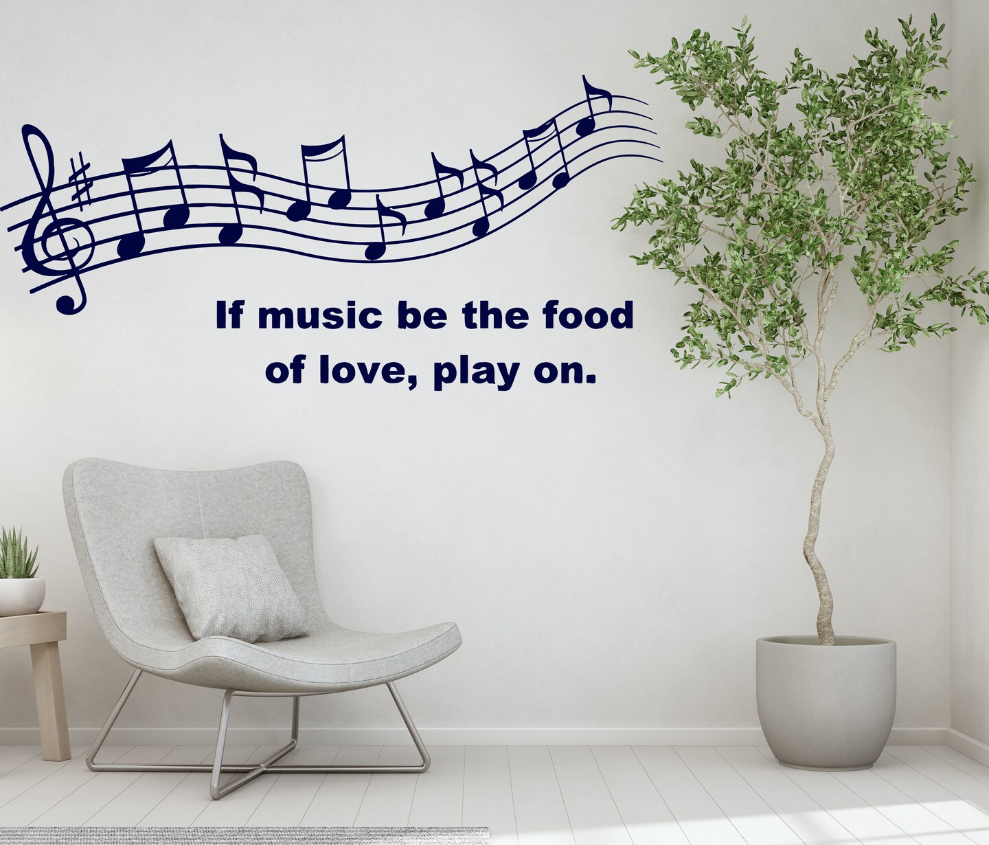 Music Notes Wall Decals, Music Wall Decal, Music Food of Love ...