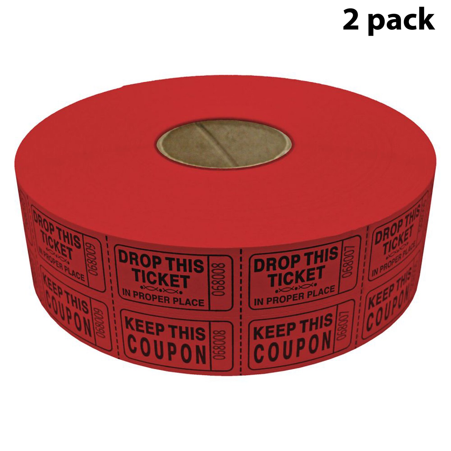 Double Roll Raffle Tickets – Coupon Tickets (2000/Roll) – Available in ...