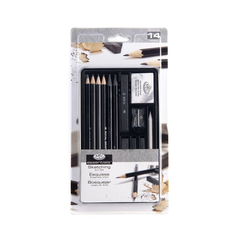 Royal & Langnickel Essentials - 14Pc Graphite Sketching Pencil Set with ...