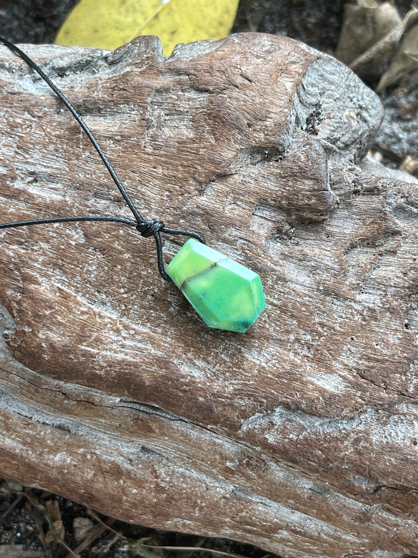 Small Green Chrysoprase Gemstone Necklace For Men Or Women Australian ...