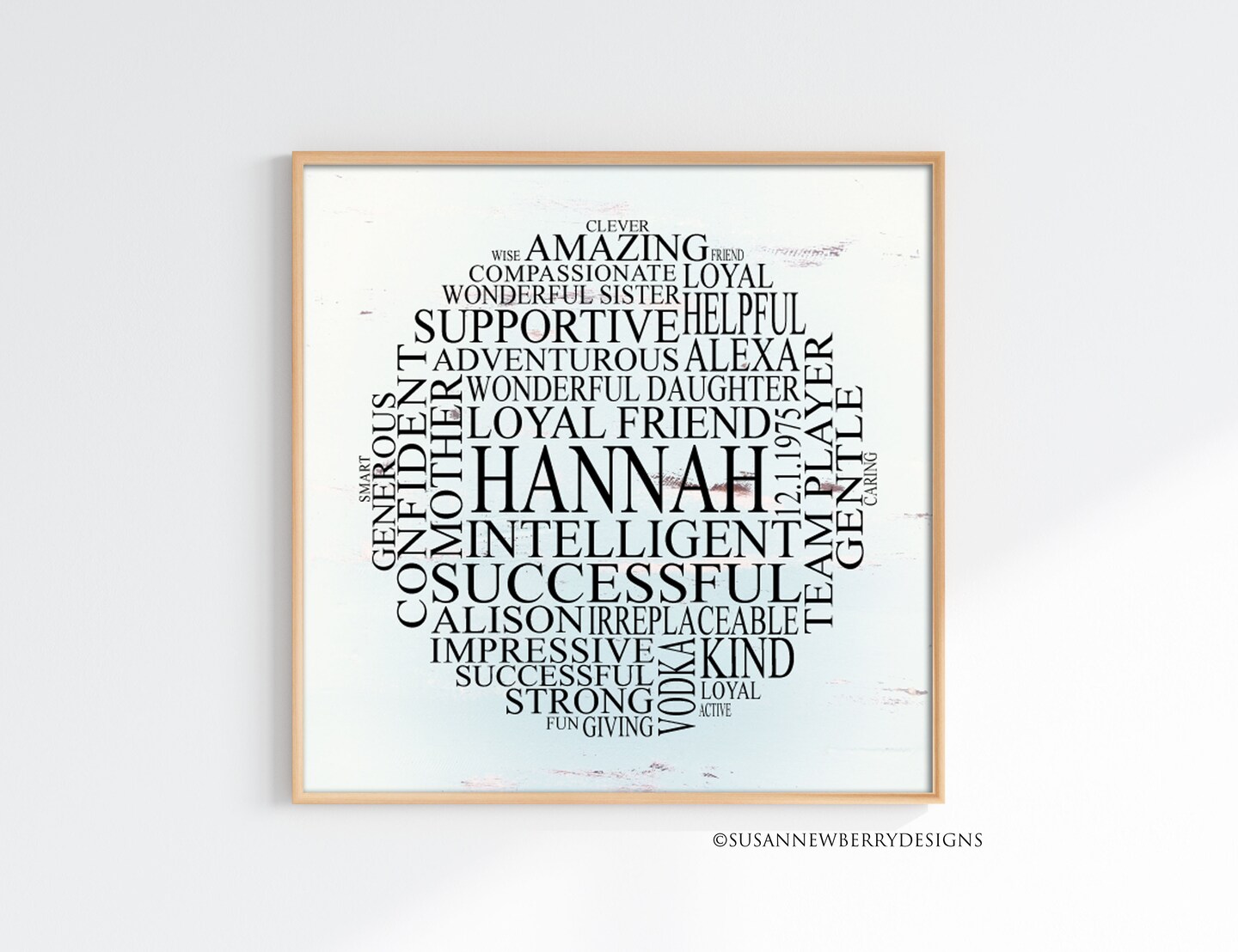 Custom Circle Word Cloud I Print | MakerPlace by Michaels