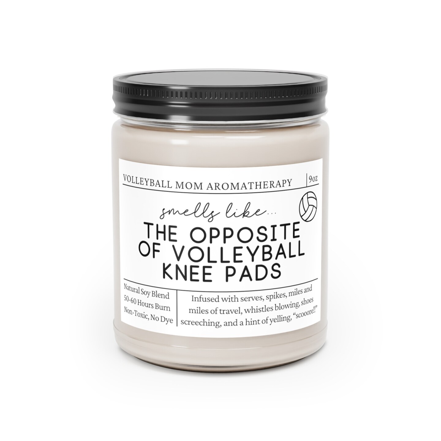 Volleyball Mom Candle - Smells Like the Opposite of Volleyball Knee ...