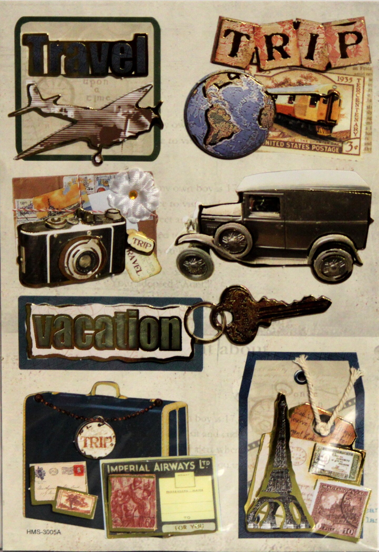 Designer Travel Dimensional Stickers | Michaels