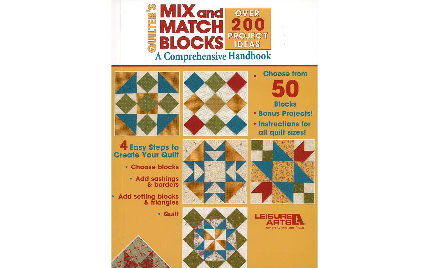 Leisure Arts Quilter's Mix and Match Blocks Bk | Michaels