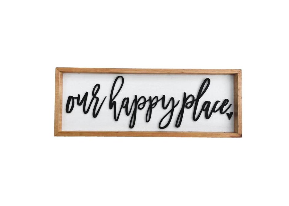 Rustic Our Happy Place Sign | MakerPlace by Michaels