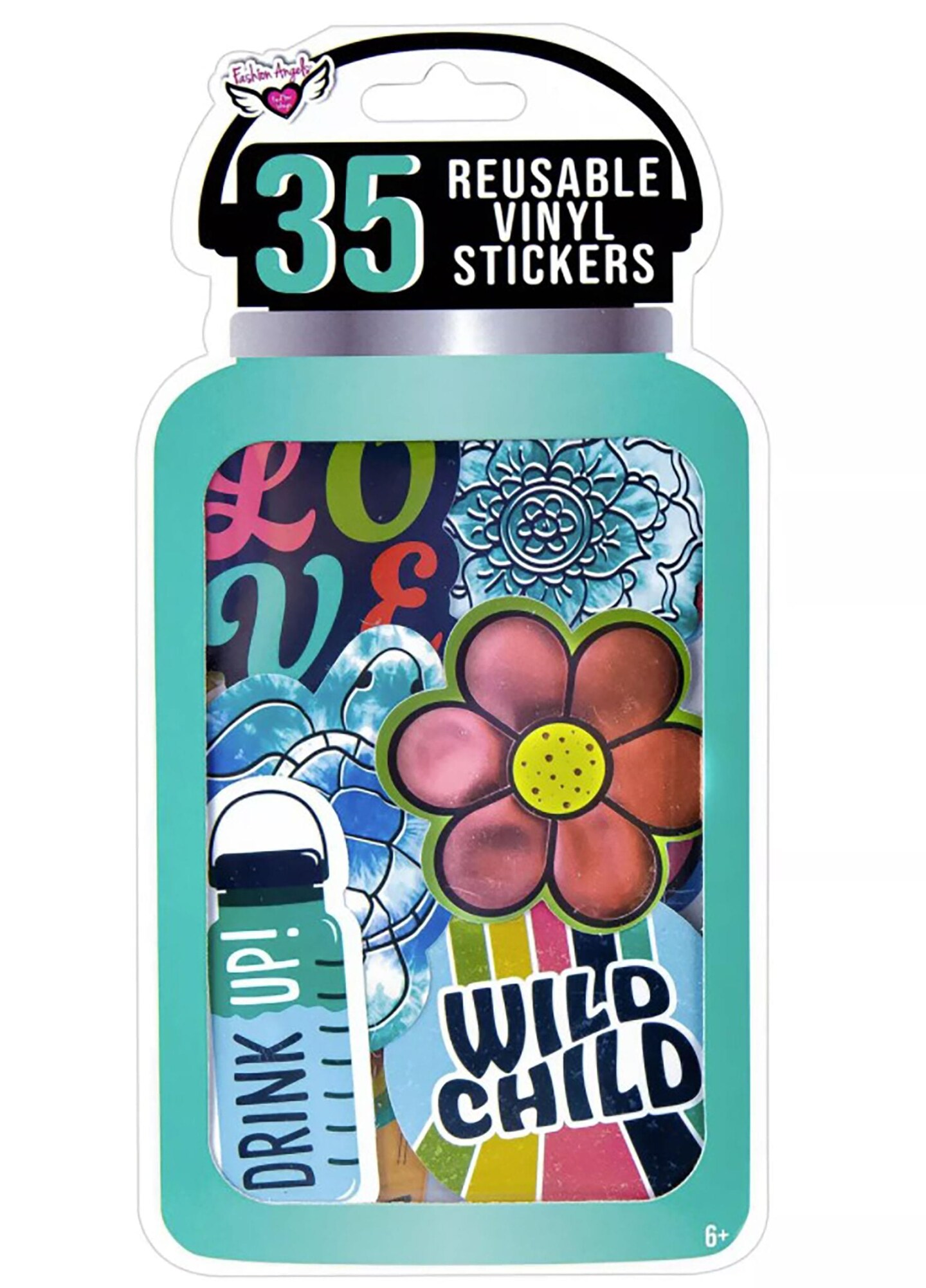 Fashion Angels Reusable Vinyl Sticker Pack | Eco Retro, Color ...