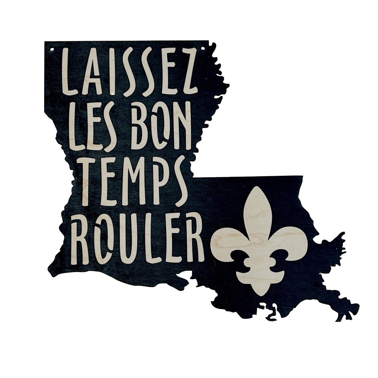 BLACK Laissez les bons temps rouler Sign 14X13 | Michaels
