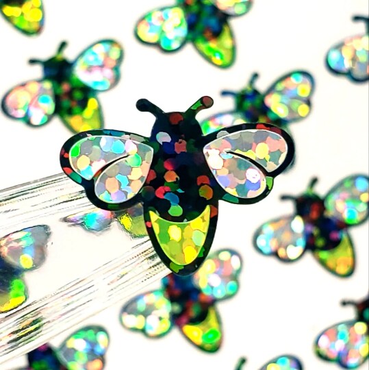 Firefly Stickers, set of 35 waterproof glitter stickers | MakerPlace by ...