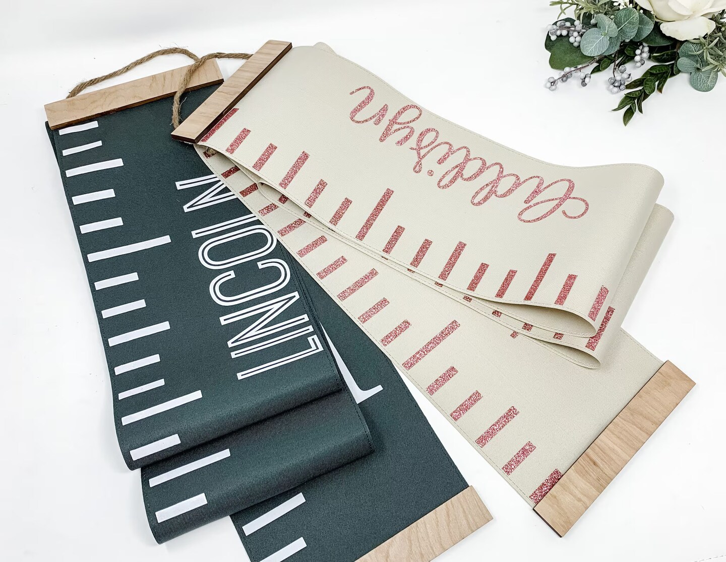 Growth Chart - Personalized Fabric Growth Chart - Growth Ruler - 1st ...