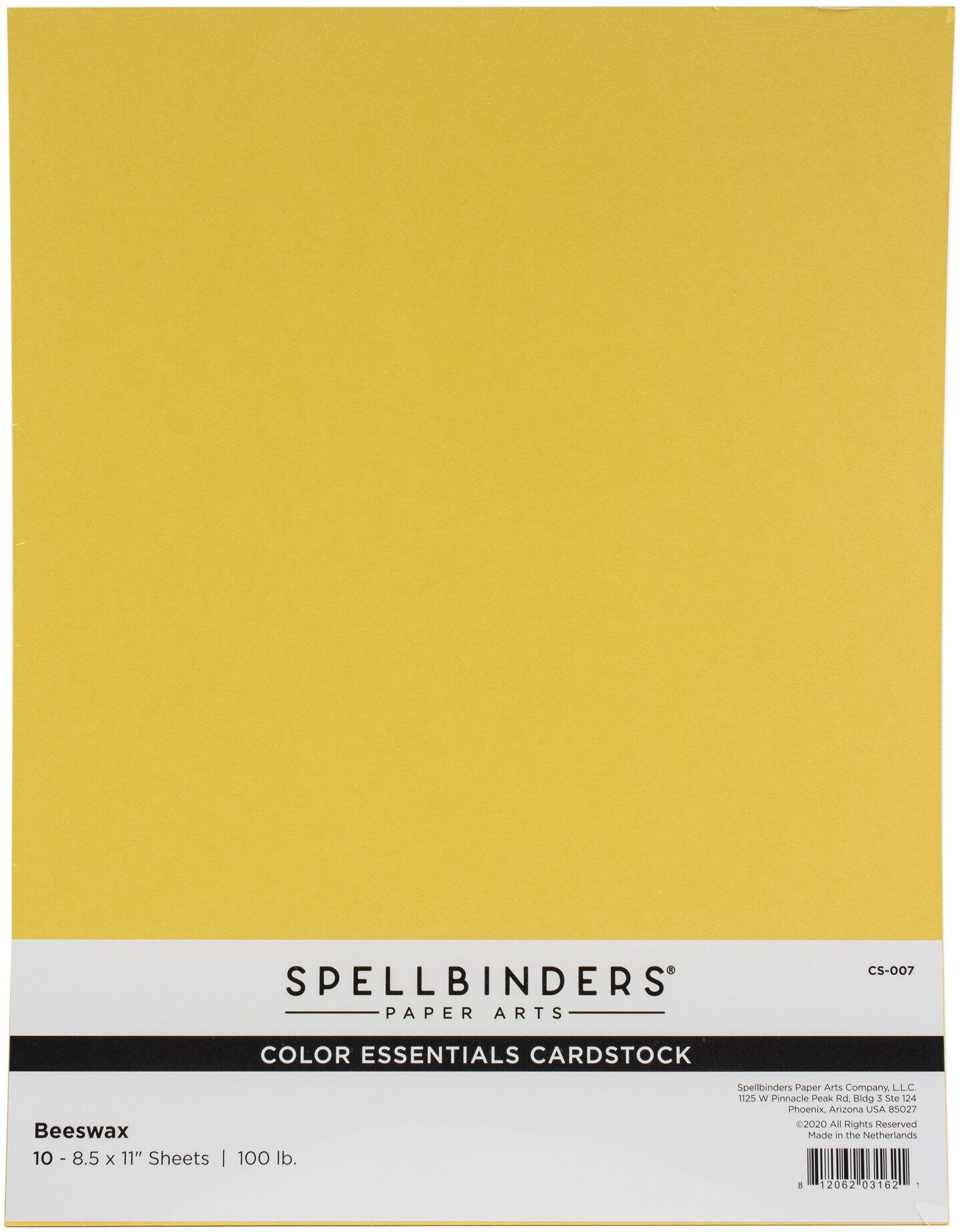 Spellbinders Color Essentials Cardstock 8.5"X11" 10/Pkg-Beeswax | Michaels