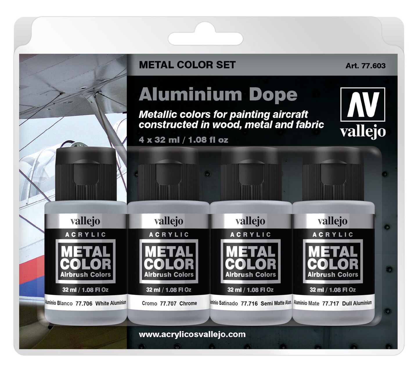 Vallejo Aluminium Dope (4) Metal Set | Michaels