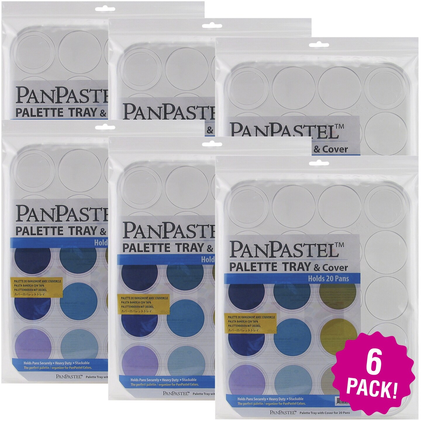 Multipack of 6 - PanPastel Palette Tray-14"X11" - 20 Cavity, Count: 6 ...