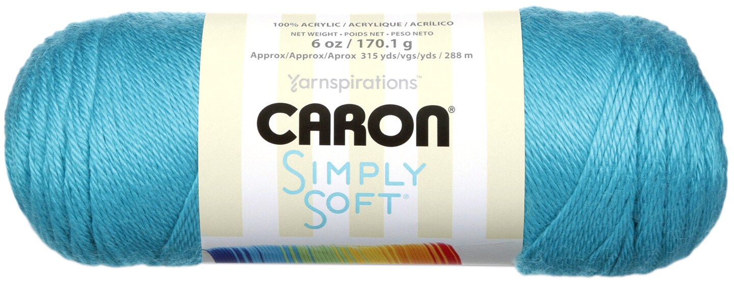 Caron Simply Soft Brites Yarn-Blue Mint | Michaels