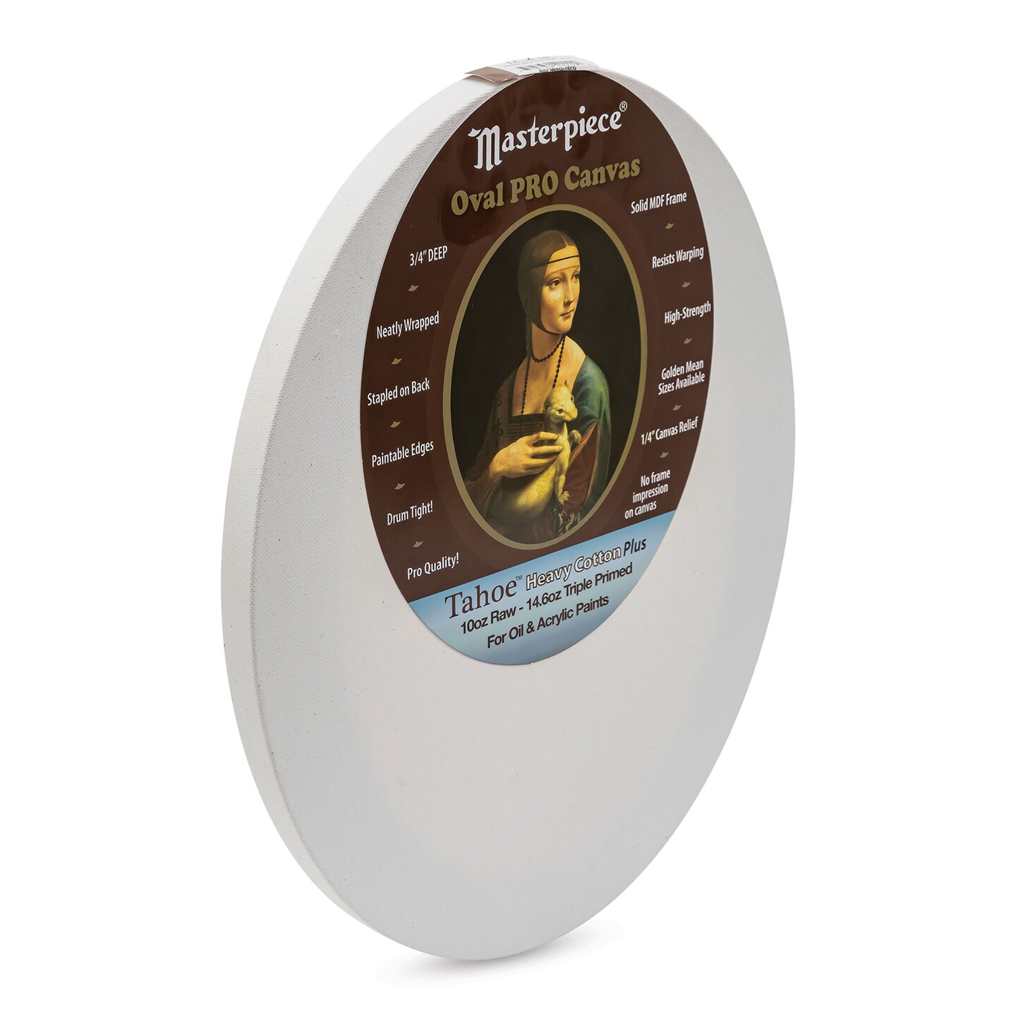Masterpiece Pro Stretched Oval Canvas - 11" x 14", 3/4" Profile | Michaels