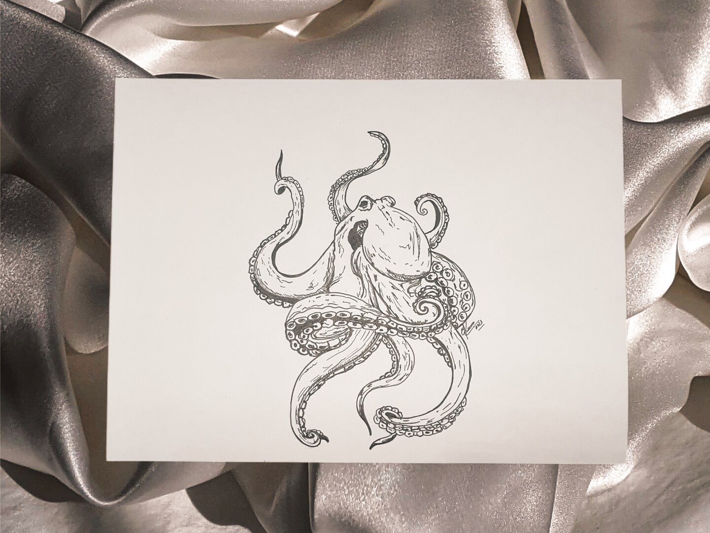 Original Octapus Ink Drawing | MakerPlace by Michaels