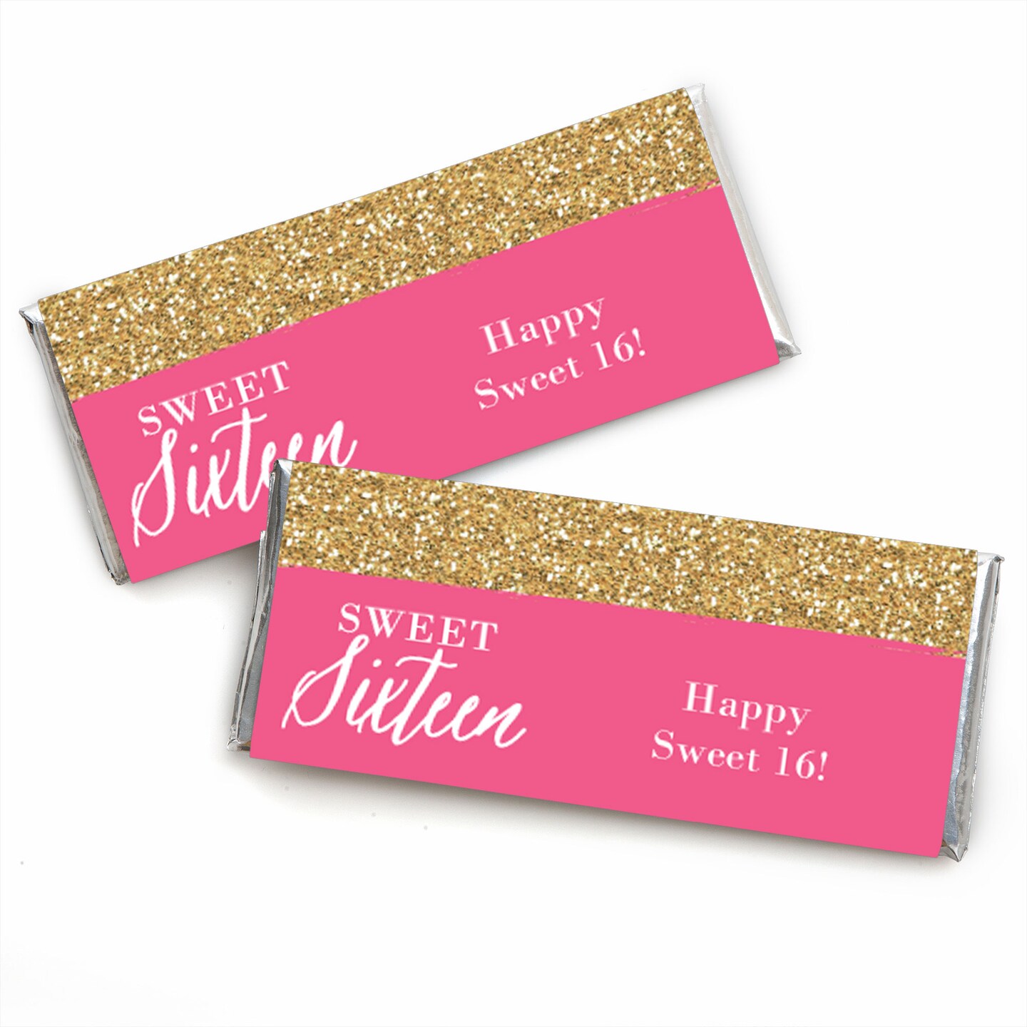 Big Dot of Happiness Chic 16th Birthday - Pink and Gold - Candy Bar ...
