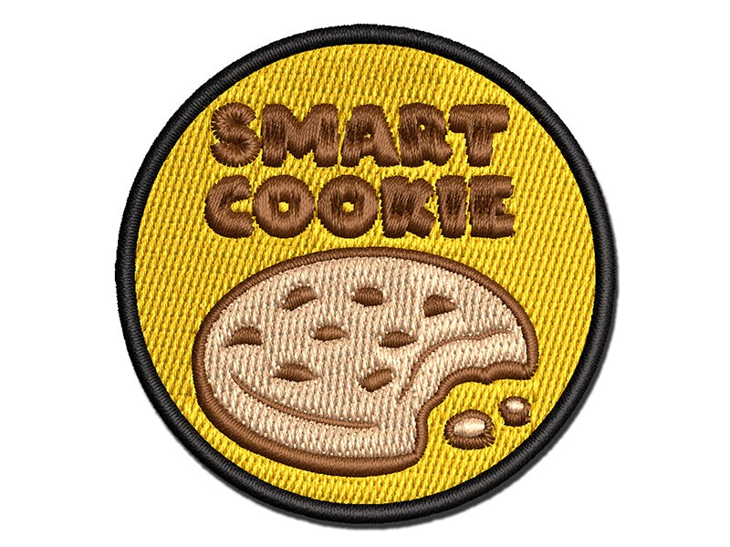 Smart Cookie Chocolate Chip Teacher Student Multi-Color Embroidered ...