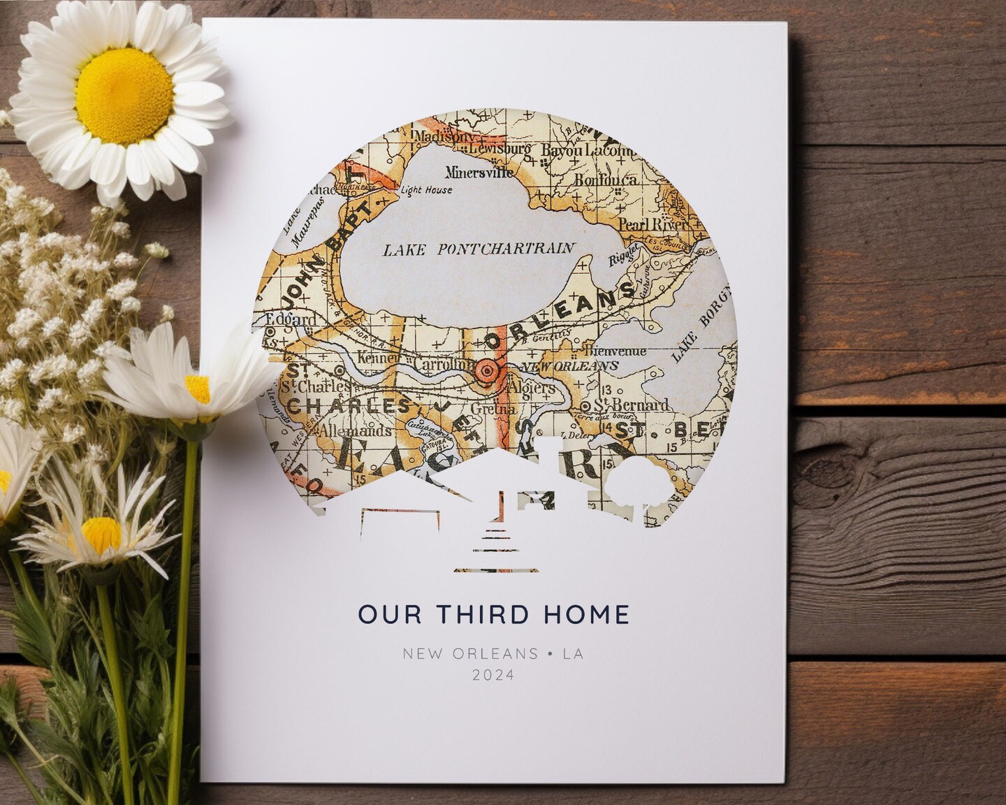 Personalized Maps Valentines Day For Partner Lover Girlfriend House ...