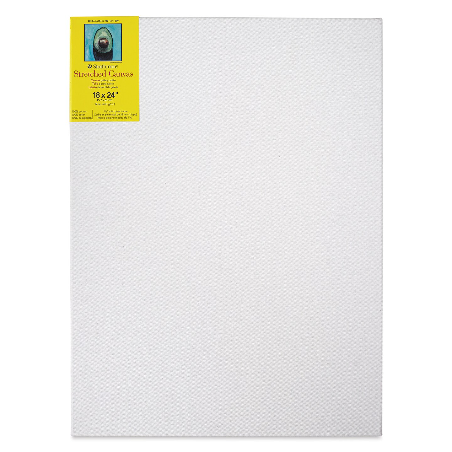 Strathmore 300 Series Stretched Cotton Canvas - 1-3/8" Profile, 18" x ...