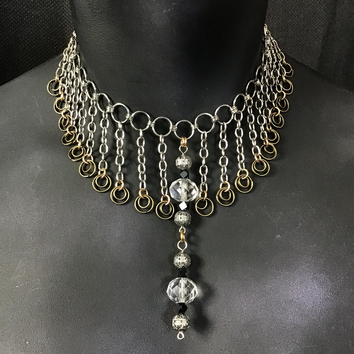 Ring And Chain Madness Choker Necklace | MakerPlace by Michaels