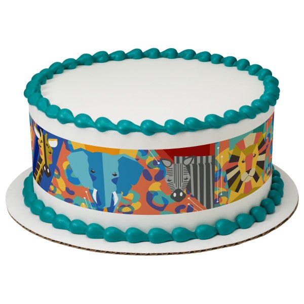 Animal Tribe Edible Cake Topper Image Strips | Michaels