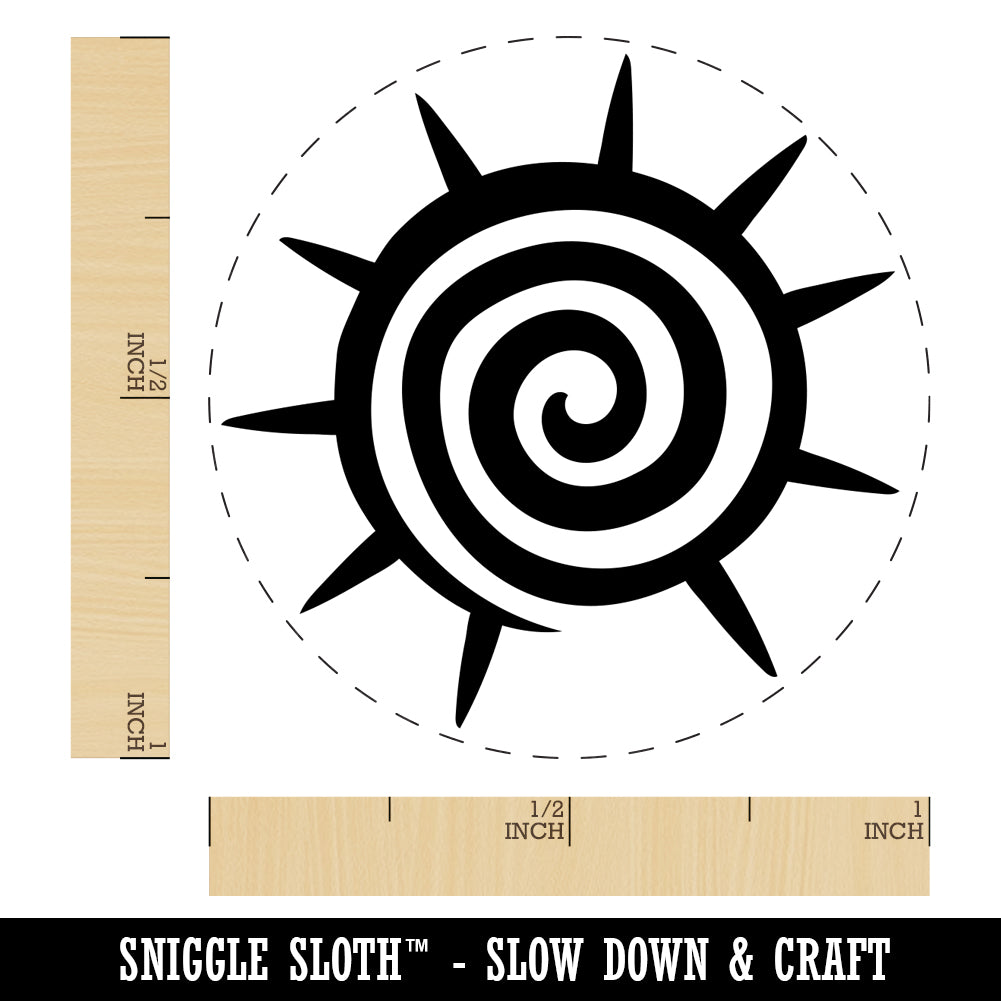 Southwest Native American Swirl Sun Self-Inking Rubber Stamp for ...