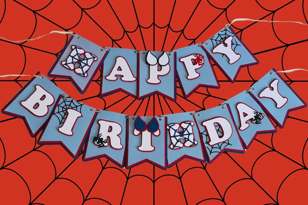 Spidey Inspired Banner, Custom Spidey Banner, Spiderman Banner, Spidey ...