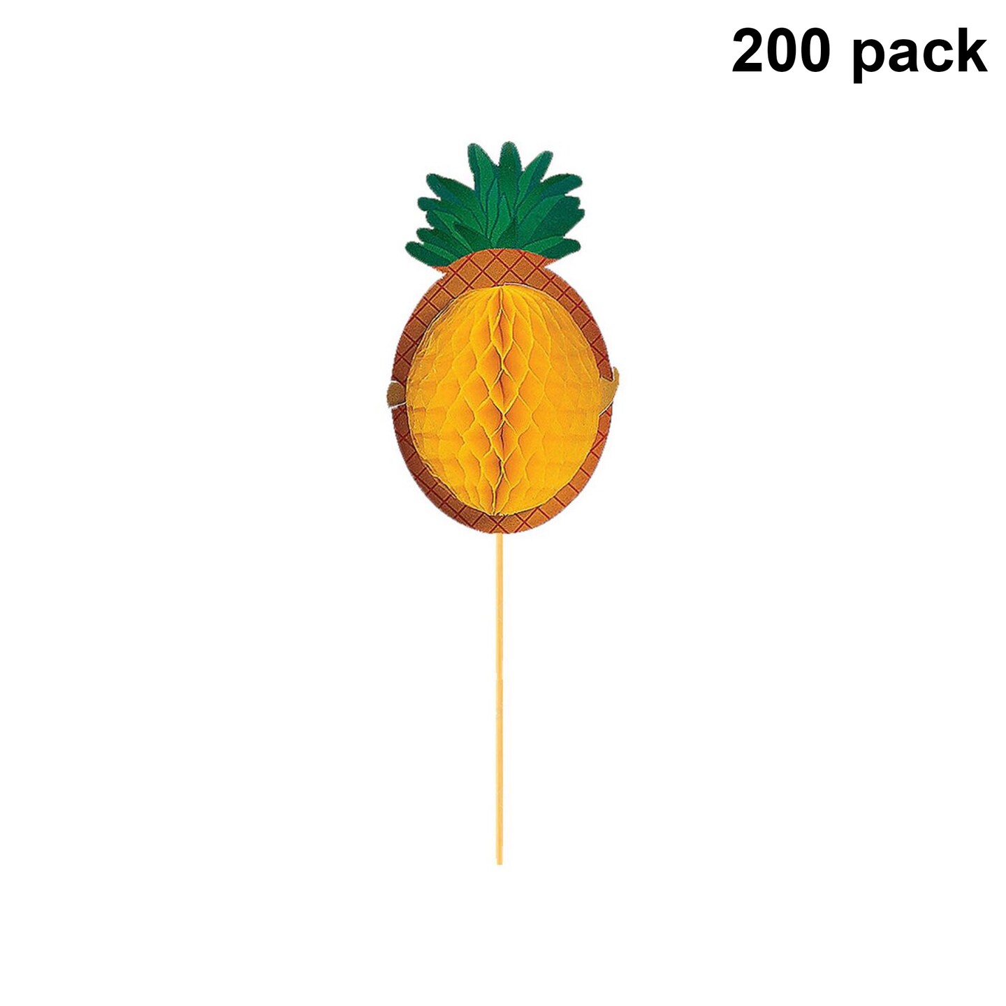 Tissue Paper Pineapple Picks | Party Supplies 5 in x 2 in | Raheev ...