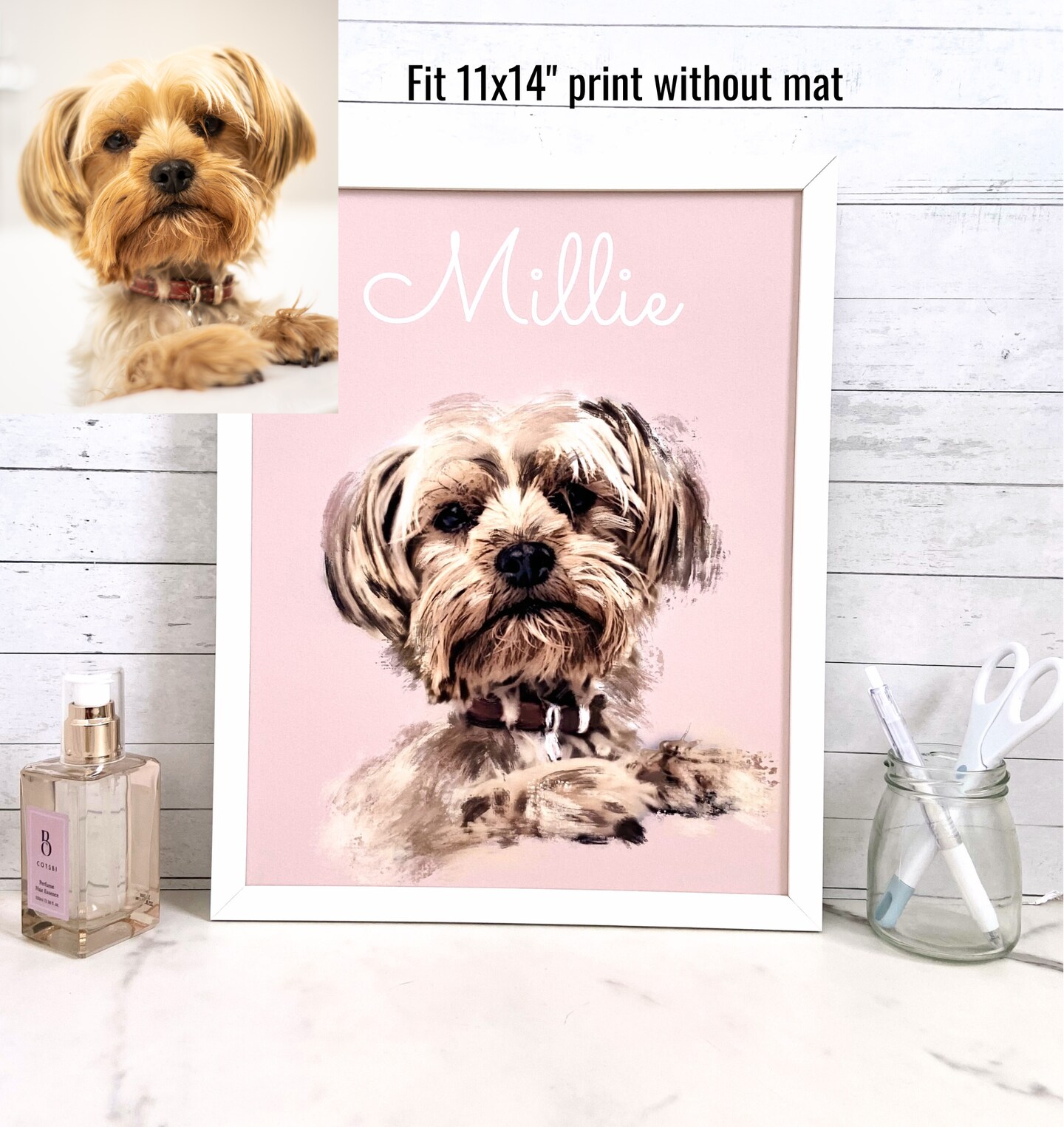 Custom Dog Face Portrait For Pet Lover Using Photo Personalized Pet ...